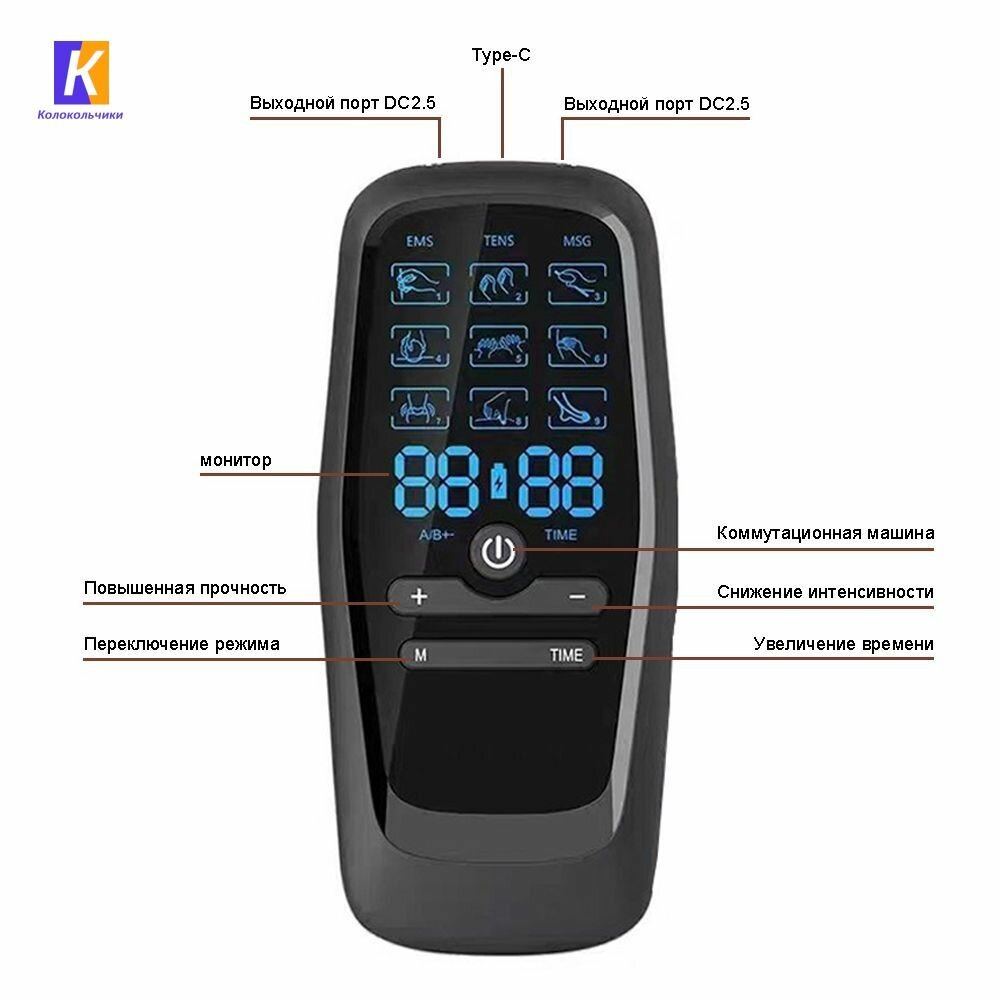 Электрический Стимулятор БДСМ с Интенсивной Электростимуляцией для Любителей Ролевых Игр