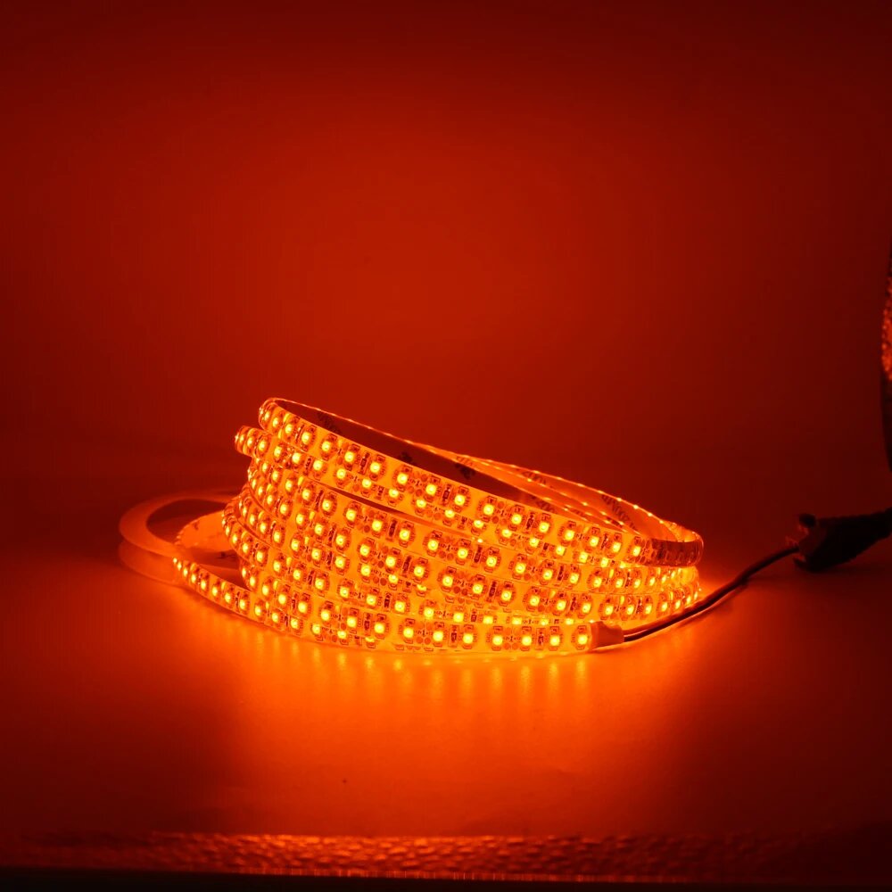 Светодиодная лента Viktorovna оранжевая 1m, 50cm, 120leds, IP65 waterproof