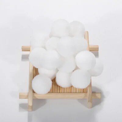 Помпоны 8/10/15/20/25/30 мм Белый, 16white, 8mm 20g 550pcs