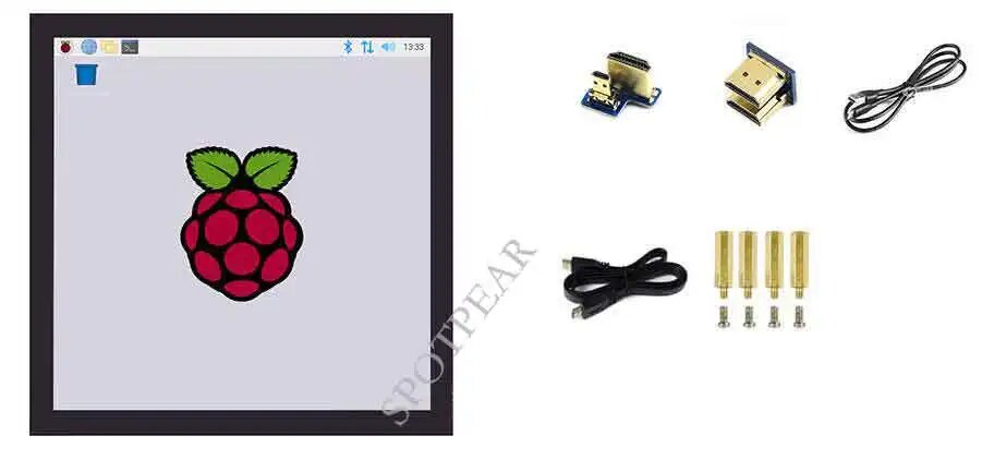 Raspberry Pi 4-дюймовый емкостный сенсорный ЖК-дисплей IPS, 4-дюймовый ЖК-дисплей, совместимый с HDMI