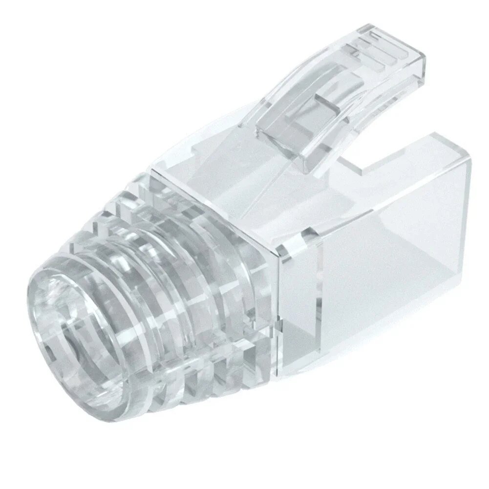 RJ45 коннектор Cat6a/Cat7, прозрачный