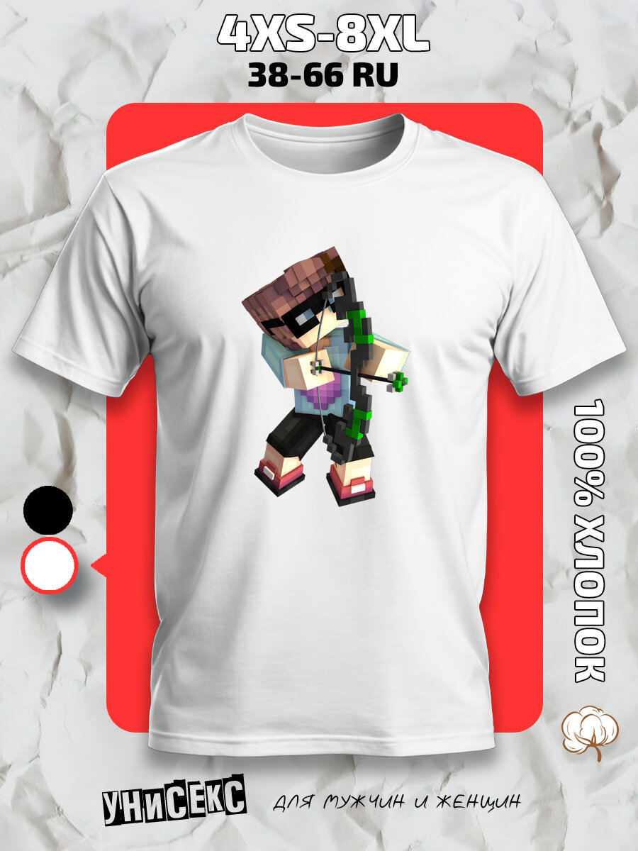 Футболка с принтом Minecraft