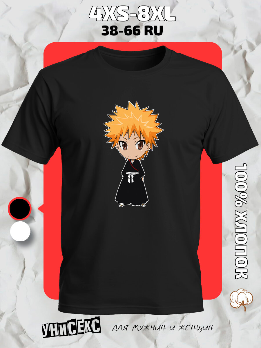 Футболка с принтом Блич манги