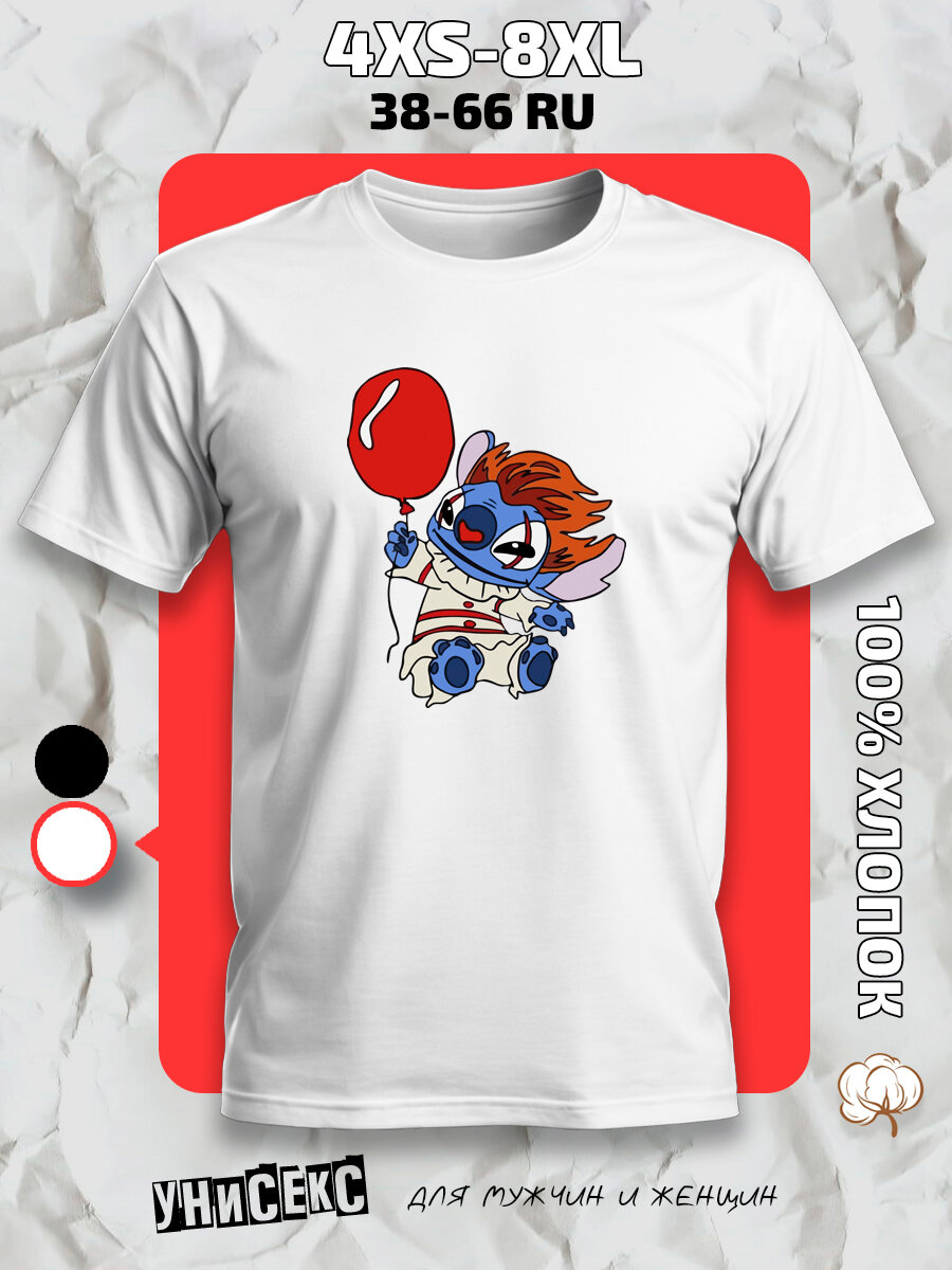 Футболка с принтом со Стичем