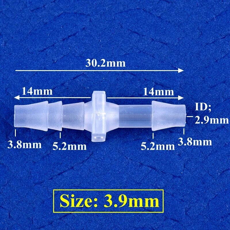 СgooHan прямые соединители для шланга из ПП 5-200 шт 3.9x3.9mm, 5 Pieces
