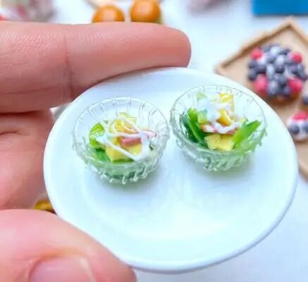 Миниатюрная еда для кукол FJ&LUK HOUSE 1 set fruit salad