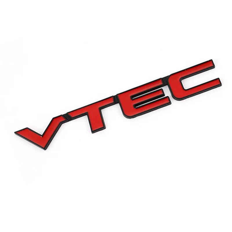 Наклейка VTEC Red для Honda Accord CRV FIT CIVIC