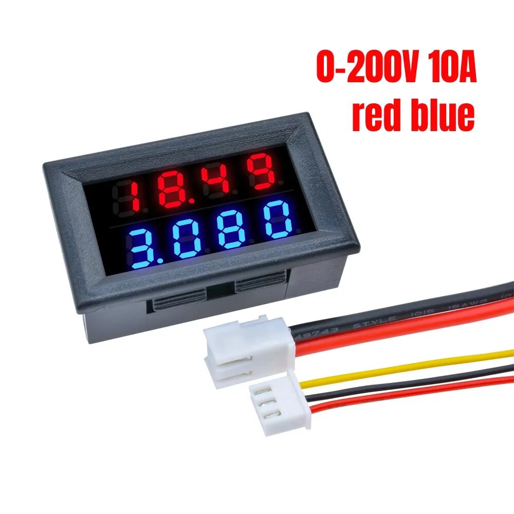 Цифровой вольтметр амперметр Gaqqee 0-200V