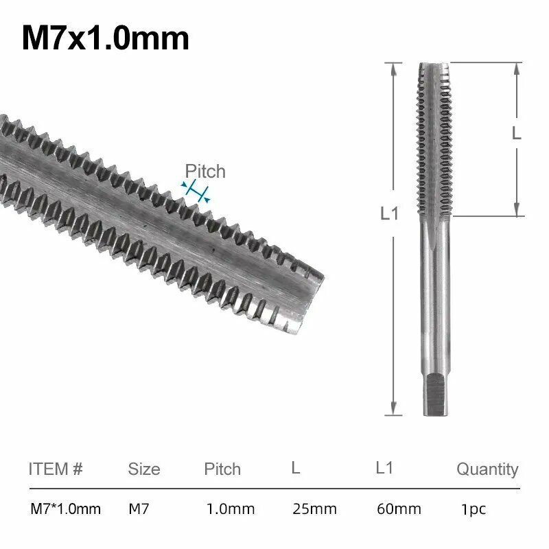 Ручной метчик XCAN M7x1.0 мм