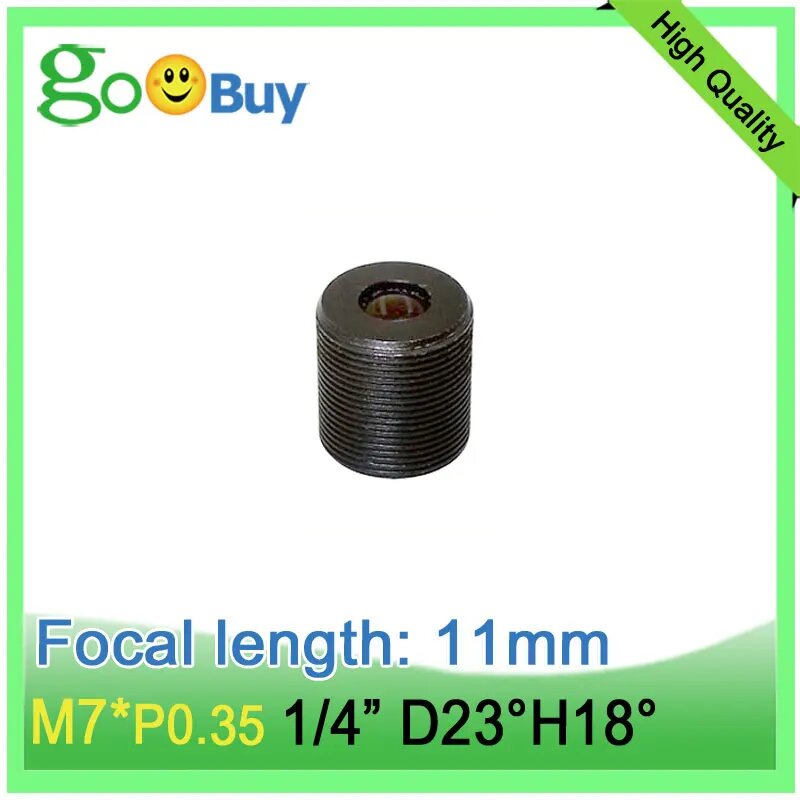 Объектив pinhole M7 EFL 11 мм с небольшим углом обзора 5 Мп HD HFOV 18 градусов для датчика 1/3 дюйма, мини-камера с отверстием для ping HD M7, мини-объектив