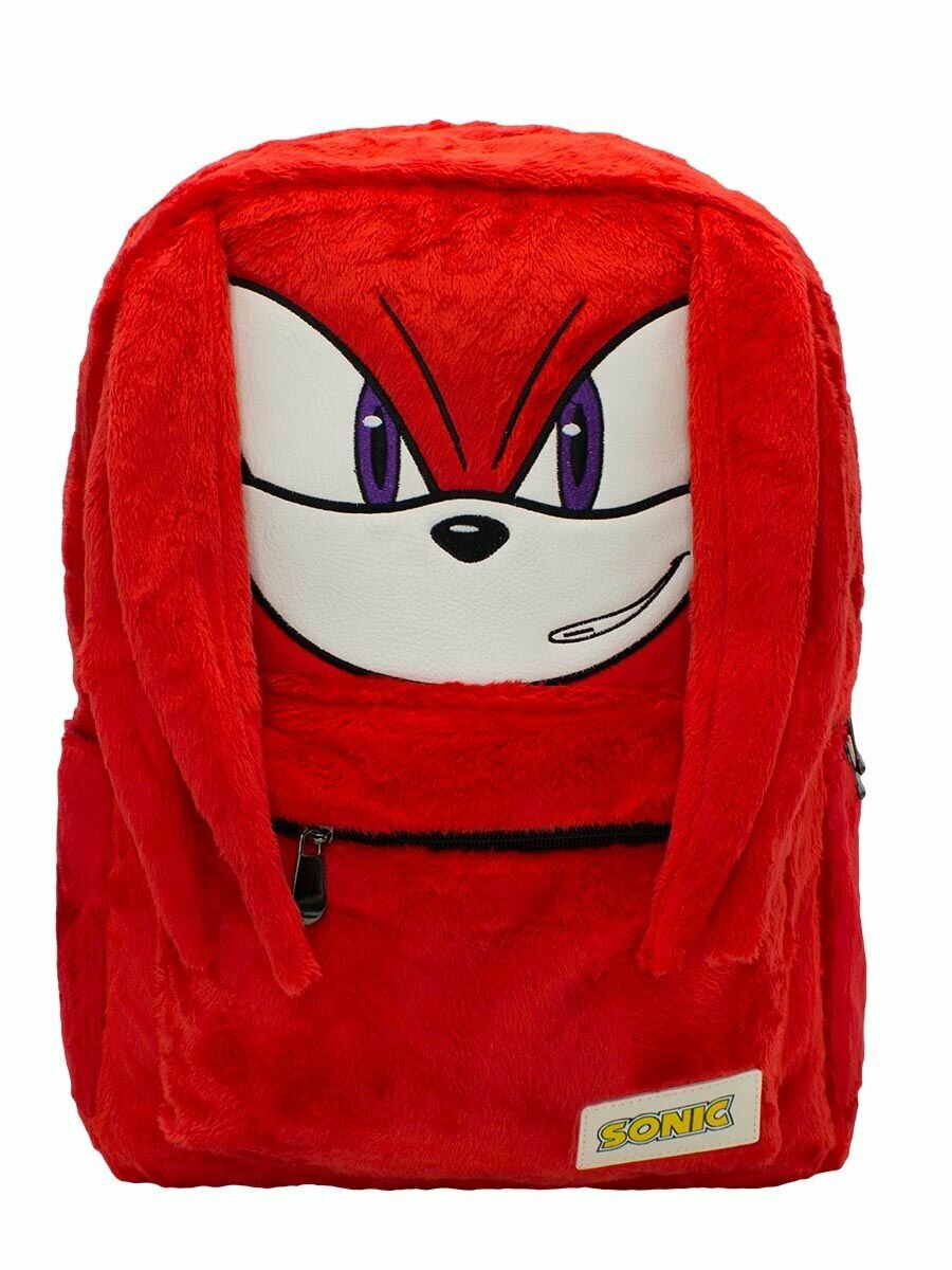 Рюкзак Sonic Наклз школьный для мальчиков, спортивный рюкзак, детский ранец в школу для мальчика Соник красный