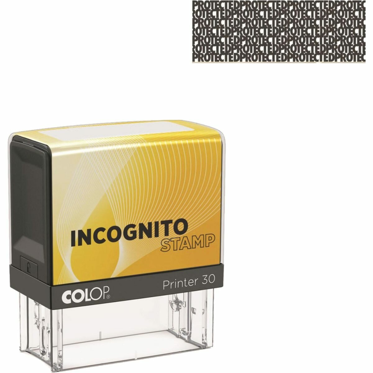 Штамп стандартный Colop Printer 30 Incognito (47х18мм, для засекречивания информации)