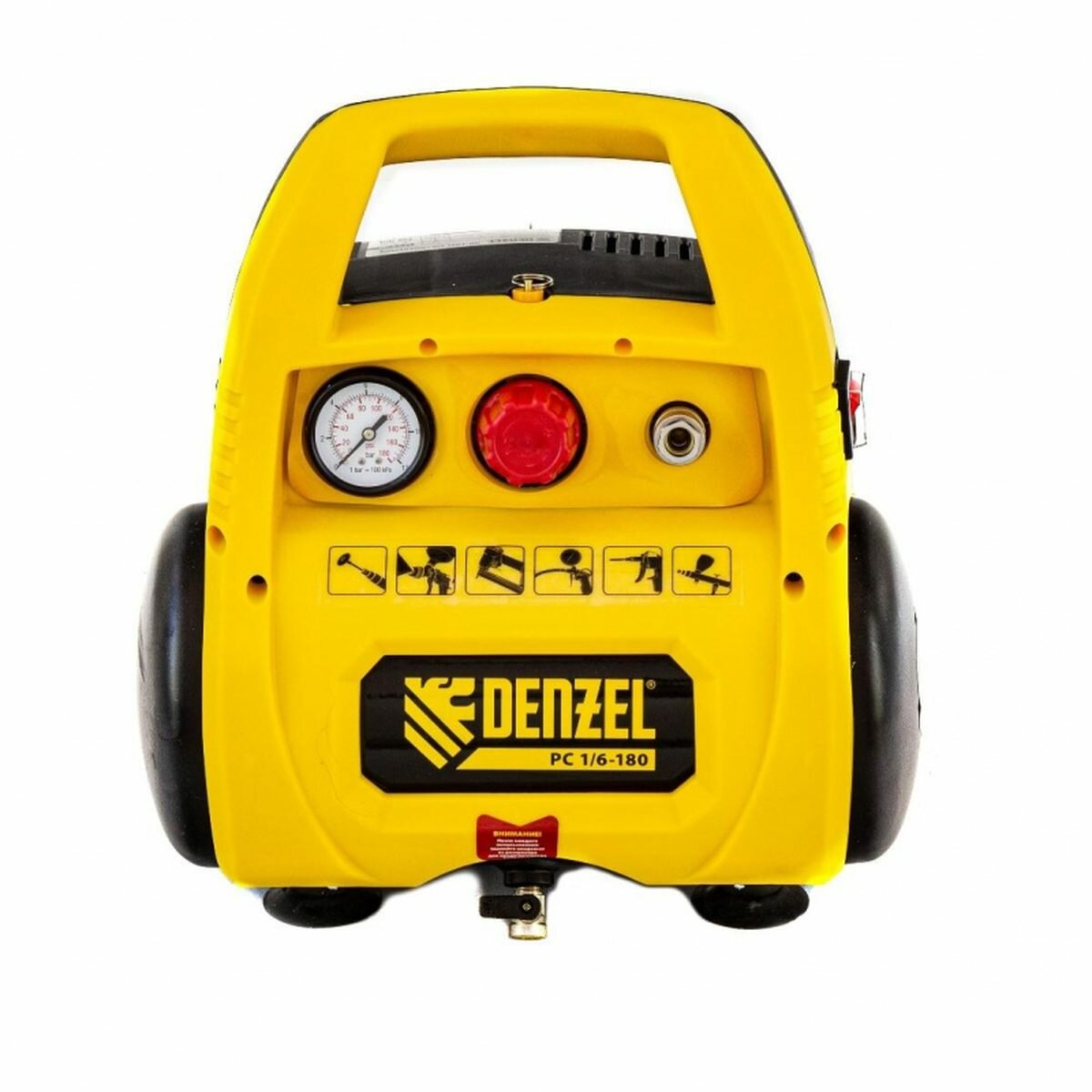 Компрессор безмасляный Denzel РС 1/6-180 воздушный безмасляный