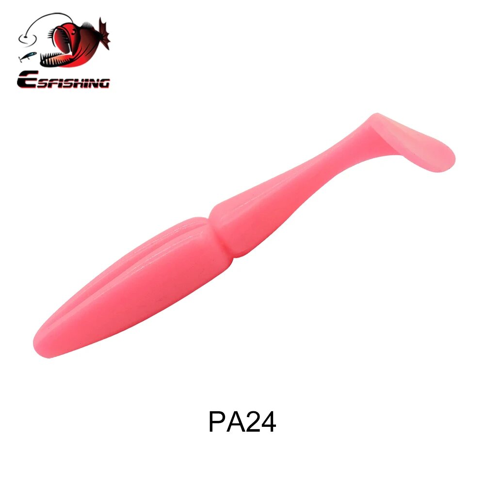 ESFISHING Easy Shiner Силиконовая приманка для ловли щуки Розовый, 100mm 6pcs, PA24