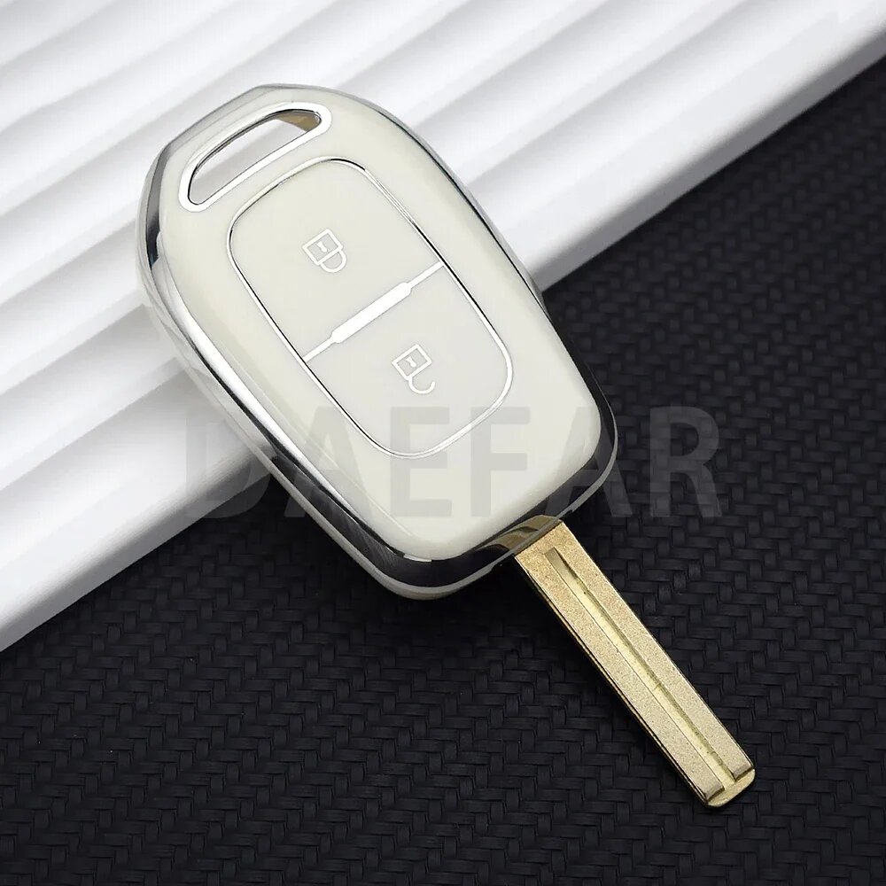 Чехол для автомобильного ключа из ТПУ с 2 кнопками, чехол для телефона для Renault Duster Dacia Scenic Master Megane 2016 2017, автомобильные аксессуары