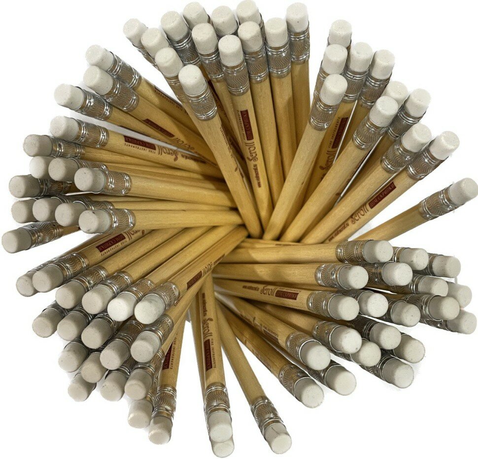Карандаш с ластиком (HB-средней жёсткости), Россия, Scroll Fine Instruments, PNCL-SFI
