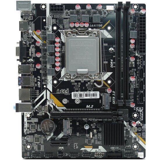 Материнская плата Cbr H610M (LGA1700, mATX)