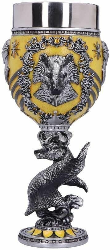 Статуэтка Nemesis Now - Harry Potter Hufflepuff - Коллекционный кубок факультета Гарри Поттера Хаффлпафф Хогвартс, желтый/серебристый, 19.5 см, 801269143244