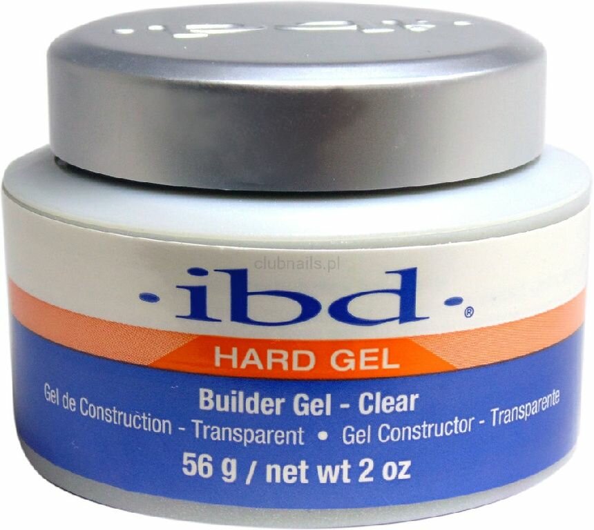 Прозрачный конструирующий гель IBD Hard Gel LED/UV Builder Gel Clear 56 г