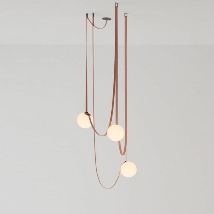 Люстра Из Стеклянного Шара С Длинным Ремнем, Креативный Дизайн. Подходит Для Спальни, Гостиной, Столовой. Светодиодные Светильники Для Украшения Дома.