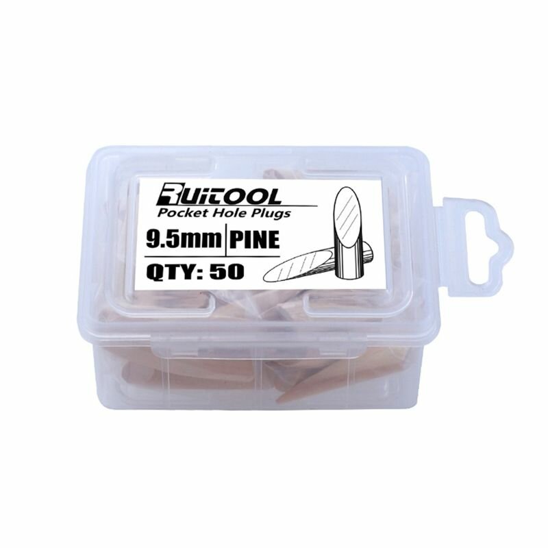 50x/компл. 9,5 мм карманные заглушки для отверстий под углом, косые деревянные заглушки, аксессуары деревообрабатывающих сверл из твердой древесины
