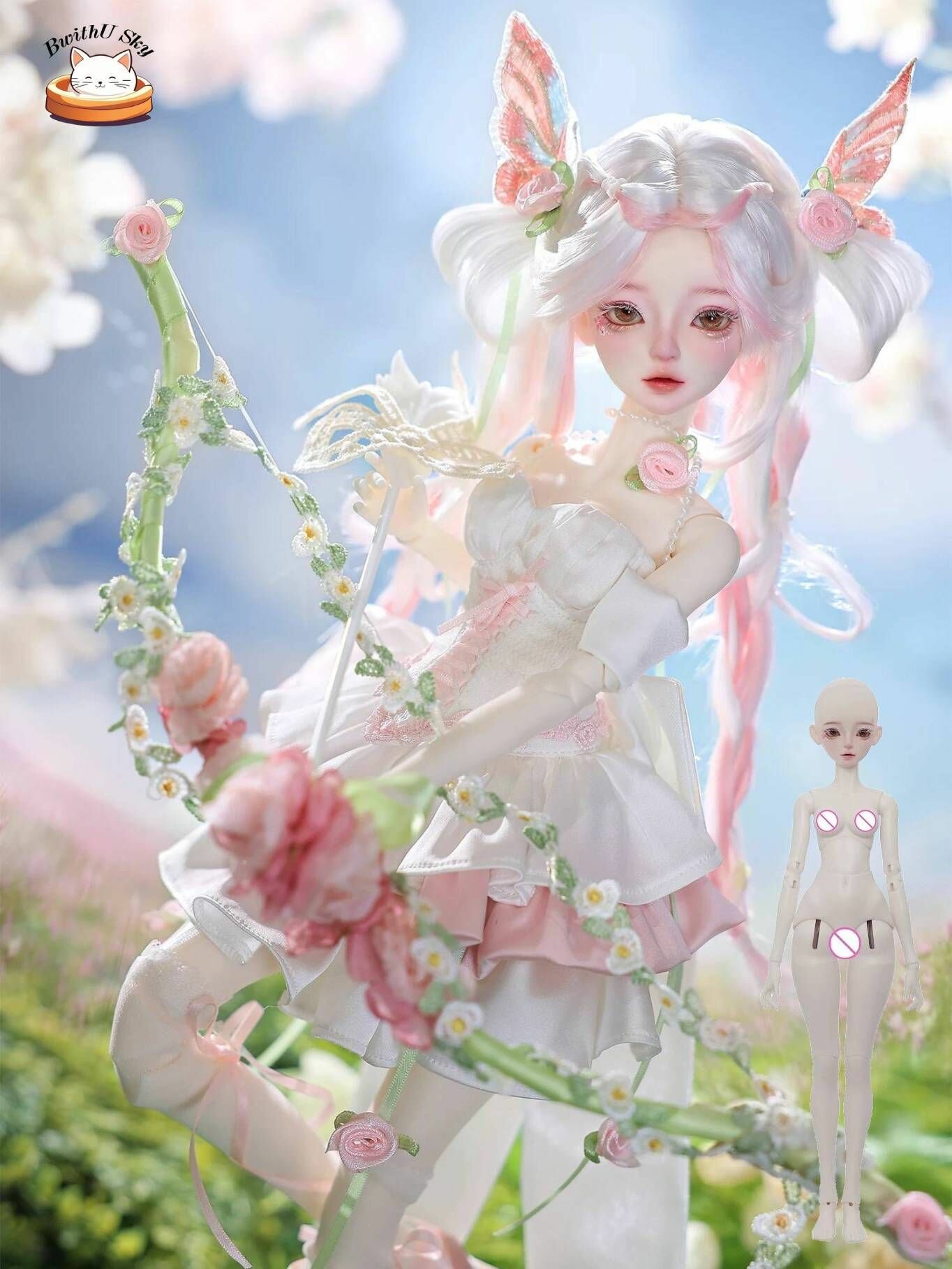 BwithU Libra 1/4 обнаженная кукла с нормальной кожей, без макияжа, без аксессуаров