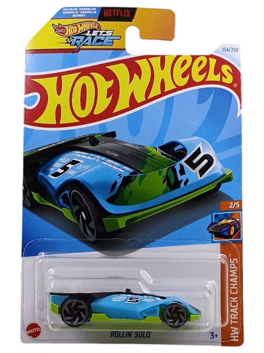 HTD93 Hot Wheels машинка металлическая игрушка коллекционная масштабная модель Rollin Solo Кейс 2024