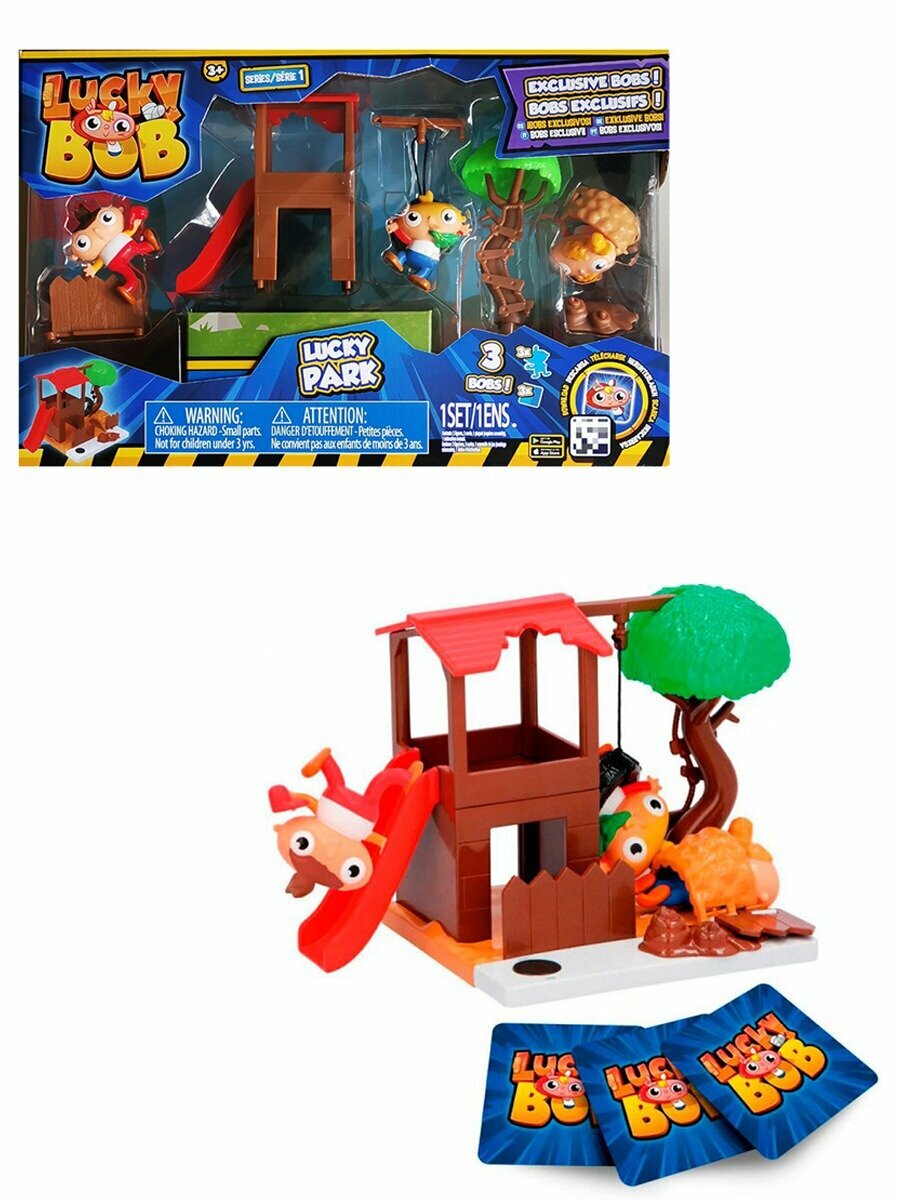IMC Toys Lucky Bob Lucky Park / Набор детских интерактивных игрушек в стиле аниме с 3 классическими персонажами