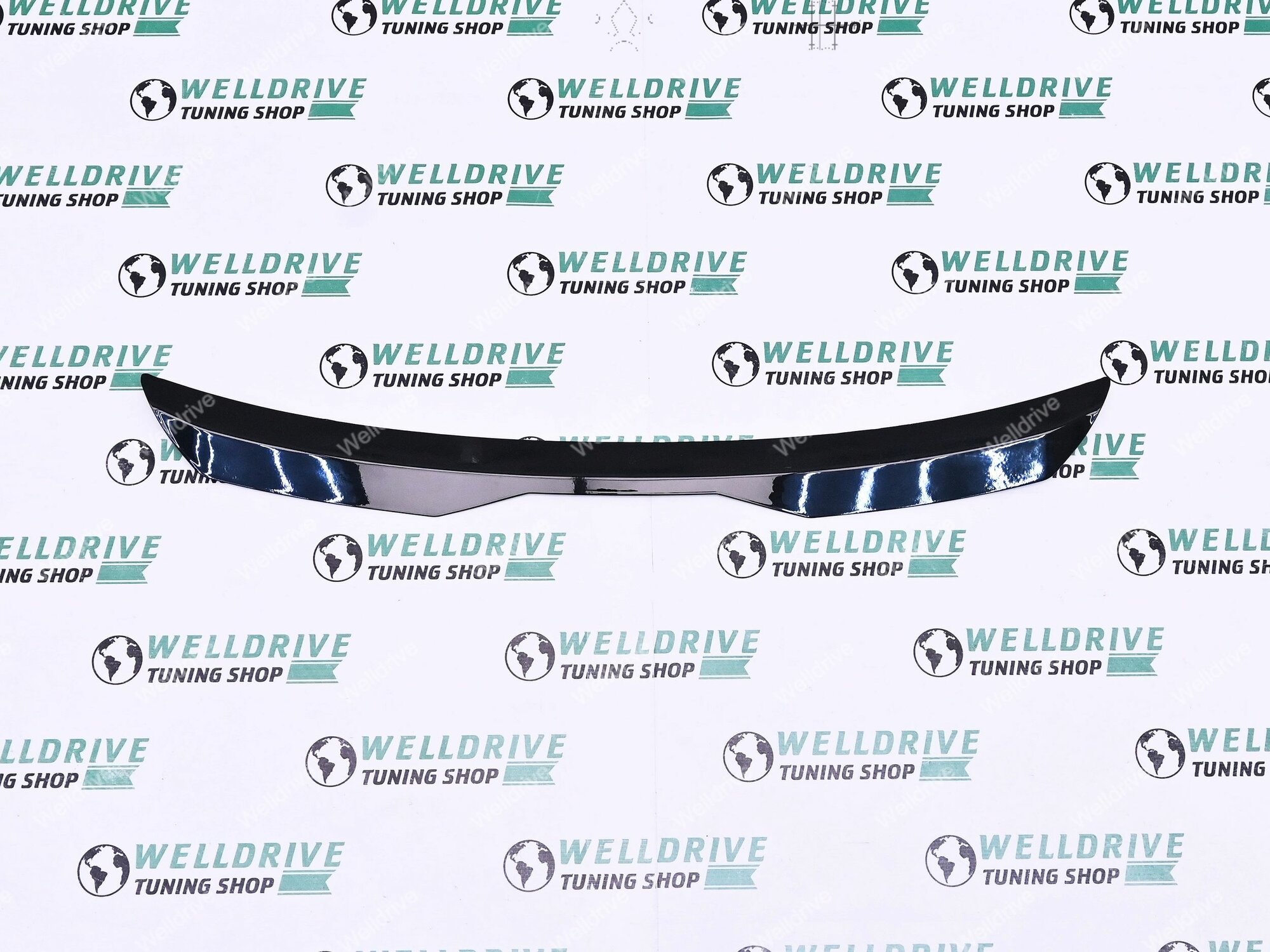 Спойлер верхний Volkswagen VW Golf 6 MK6 Max козырек черный глянец