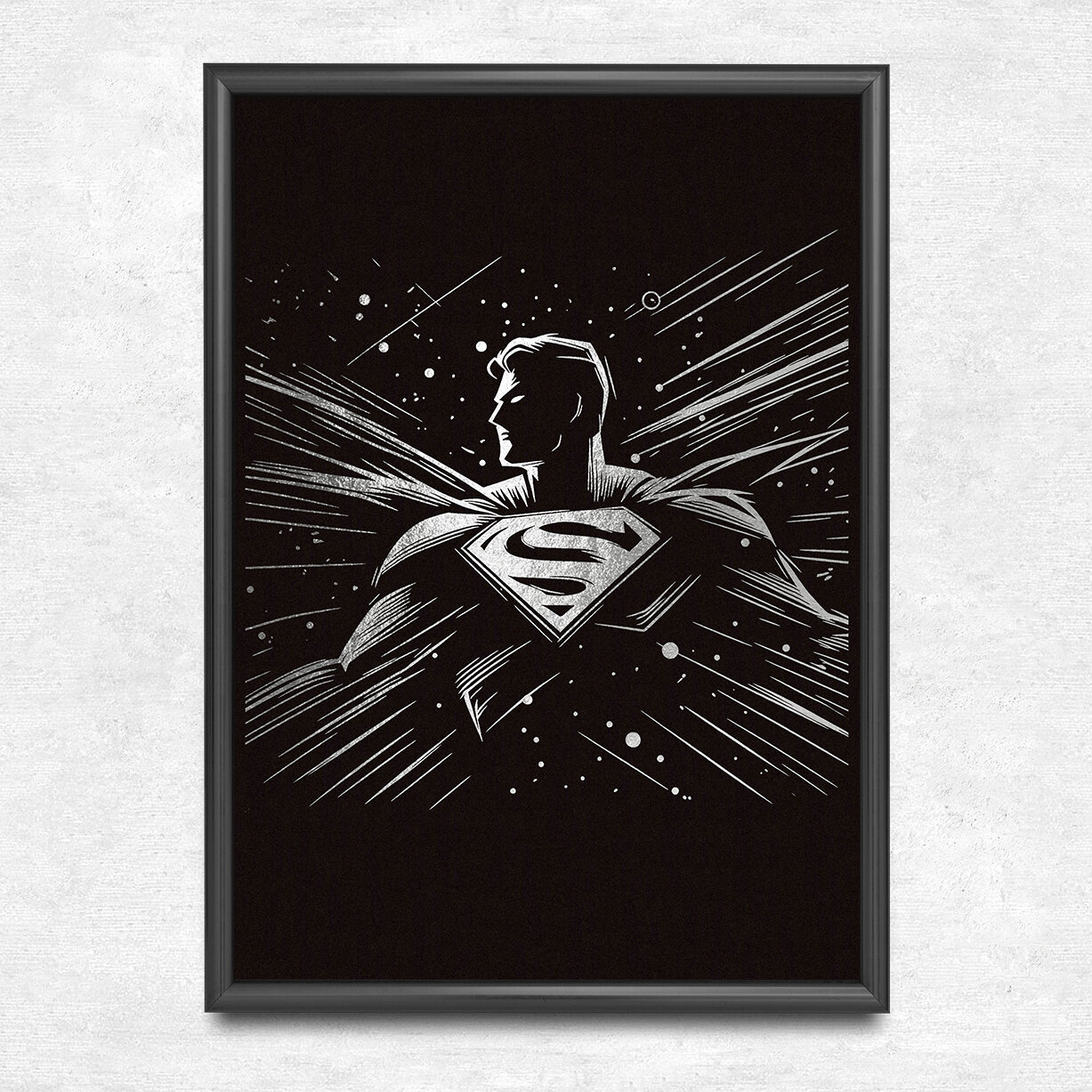 Постер на стену Супермэн / плакат для интерьера Superman. Комикс, фильм, игра. Супергерой