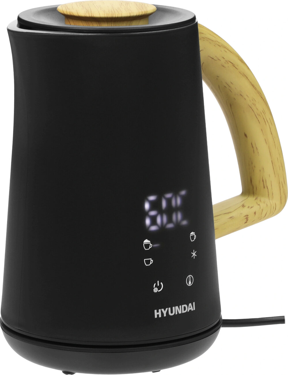 Автоматический капучинатор Hyundai HMF-P900, 500 мл, черный/коричневый