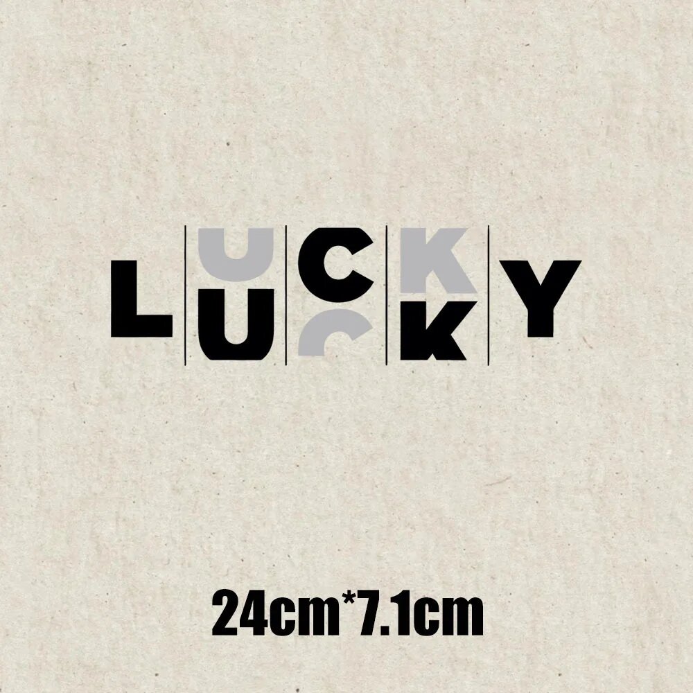 Нашивка "LUCKY" 24x7.1 см, цвет SXTH00616-8