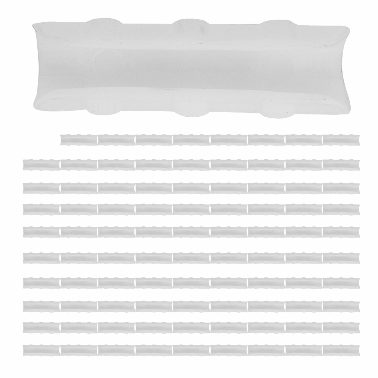 100 шт. Зажимы для труб каркаса теплицы, соединительные элементы для крепления сетки от солнца и садовой пленки, 22 шт. - Белый