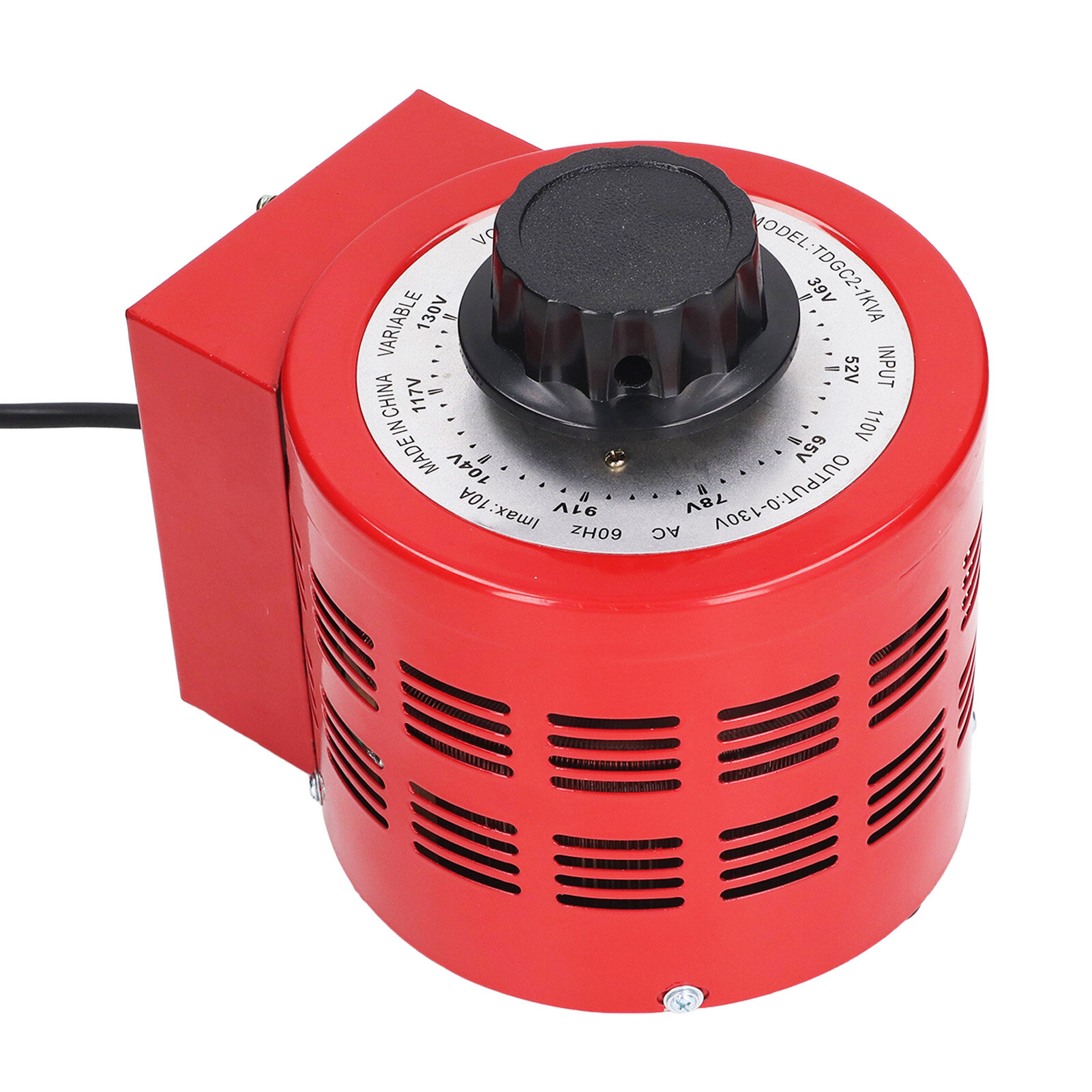 Трансформатор переменного напряжения 1000 Вт, 0–130 В, преобразователь напряжения с регулируемым выходным напряжением, вилка стандарта США, 110 В