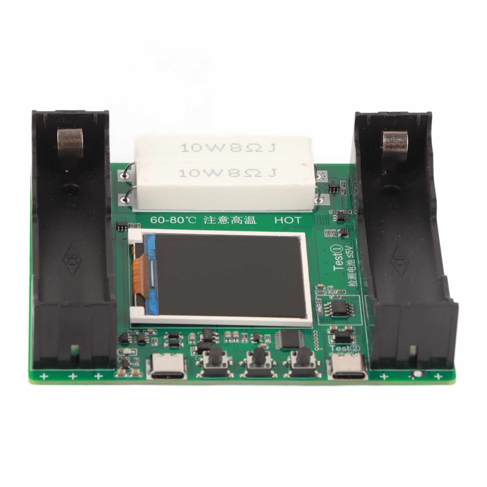 Тестер внутреннего сопротивления батареи, 1,77-дюймовый ЖК-дисплей, регулируемые режимы работы, тестер емкости литиевых батарей 18650, DC5V