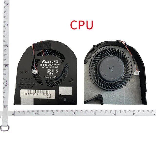Вентилятор (кулер) для ноутбука Dell Precision 7530, M7530, 7540, M7540, P74F, CPU