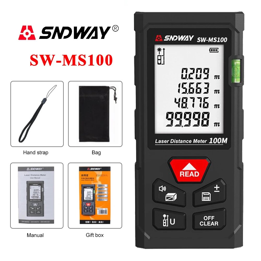 SNDWAY DS/MS Серии Лазерный Дальномер SW-MS100 100M