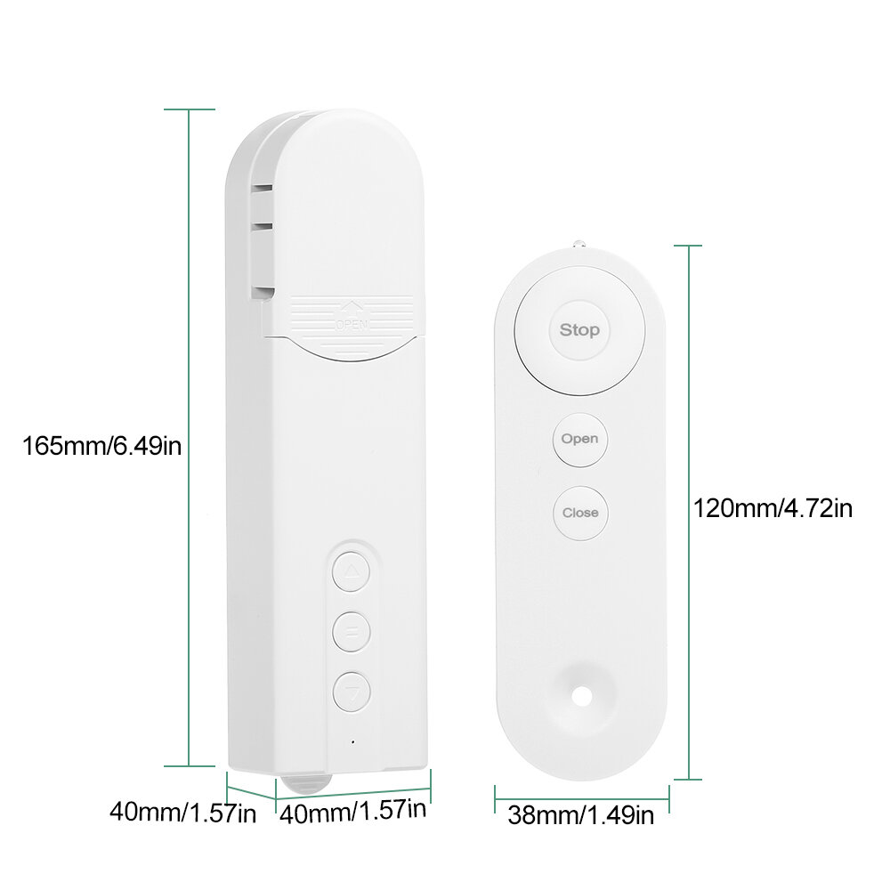 Моторизованные жалюзи с приводом, Wi-Fi, ZigBee, интеллектуальная цепная роликовая система, управление через приложение, таймер для жалюзи с пультом дистанционного управления.