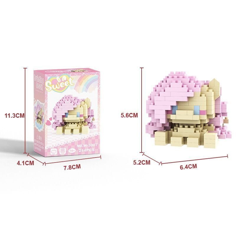 Мини-конструктор, 3D фигурка/игрушка из мультиков,