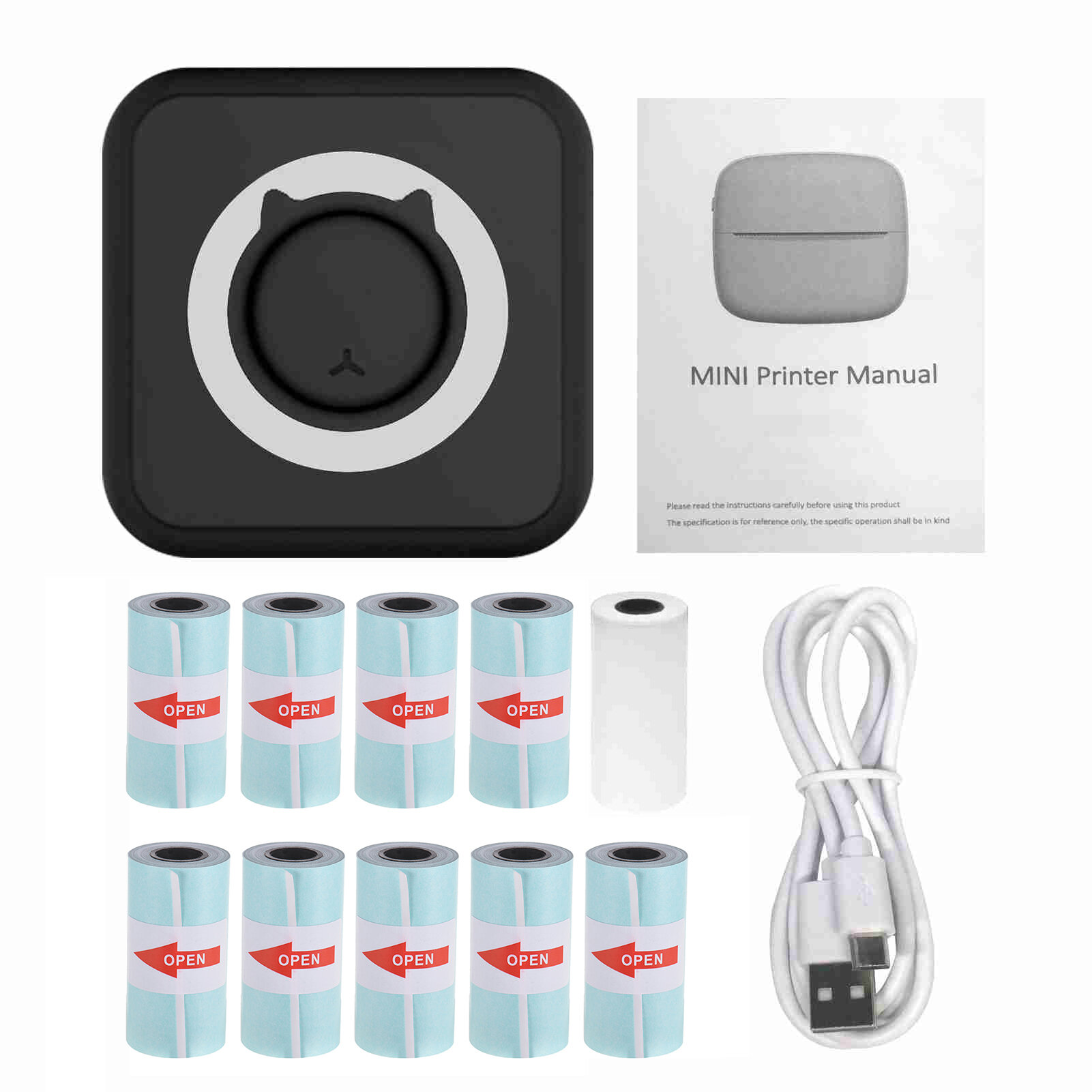 Многофункциональный Портативный Беспроводной Фотопринтер С Мгновенной Мини-Поддержкой BT-Подключения для смартфона