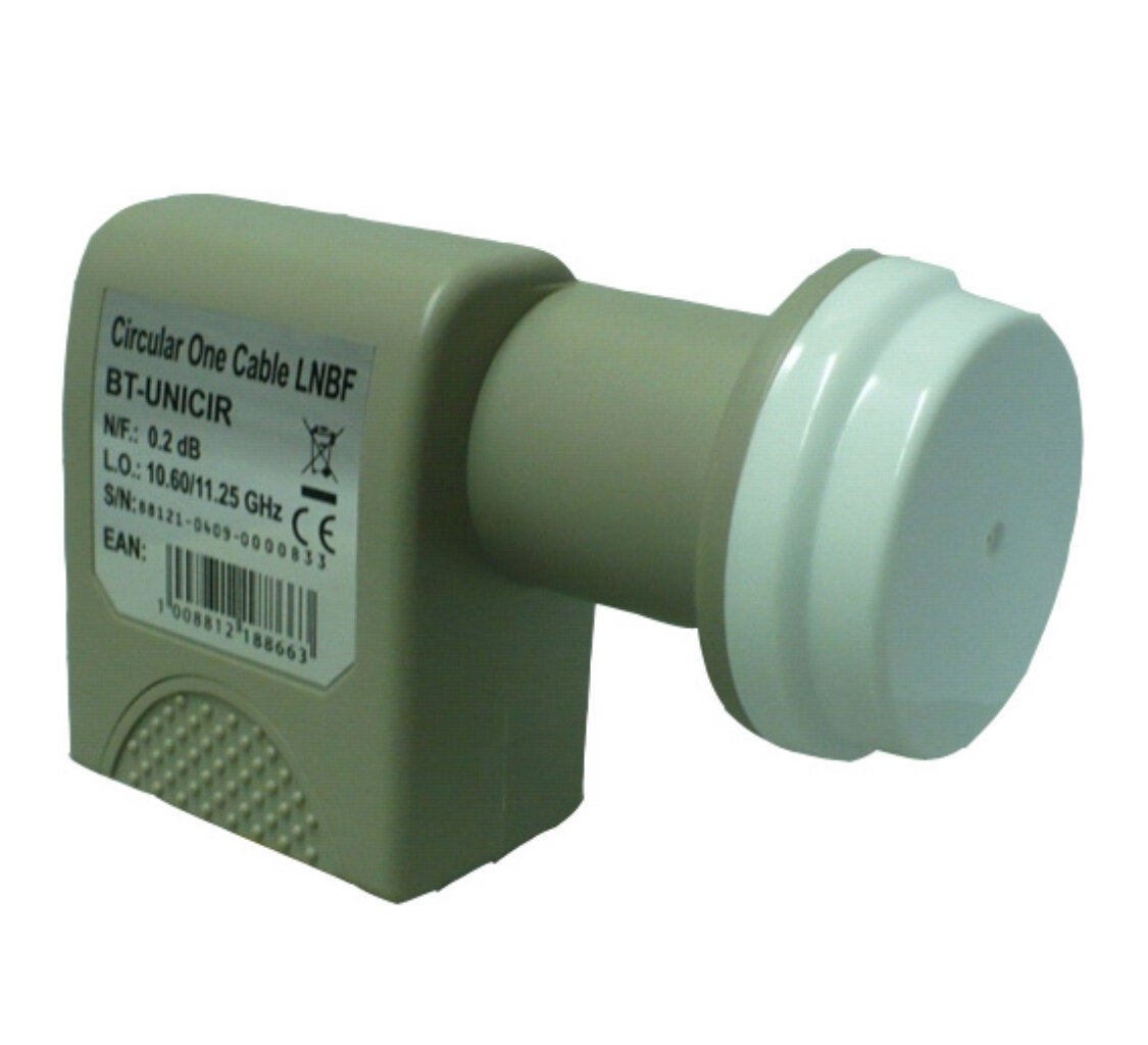 Конвертер спутниковый ku-диапазон BT-UNICIR 1 выход для однокабельной разводки