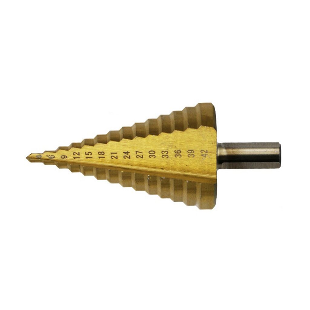 Набор ступенчатых сверл HSS, конический дырокол с прямым пазом и титановым покрытием, автоматический кернер, спиральное сверло-пила