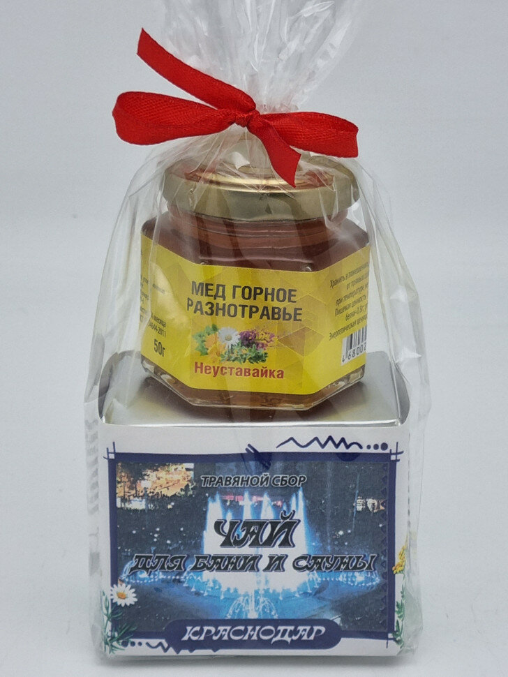 Краснополянский чай "для сауны и бани" 40гр +мед 50гр Краснодар
