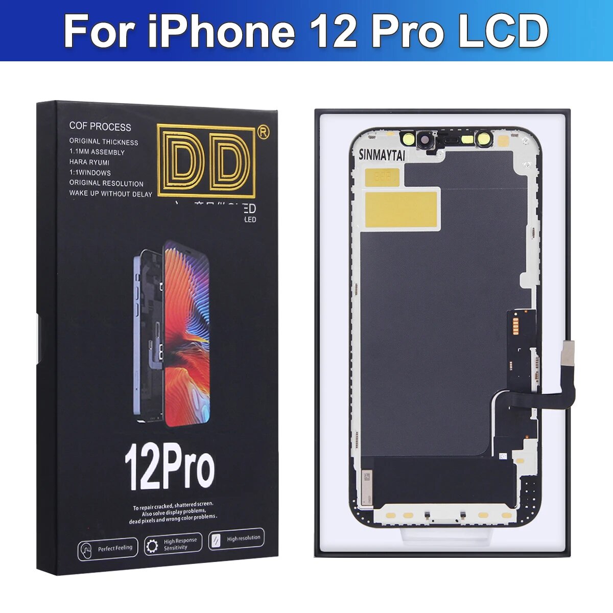 Замена ЖК-дисплея OLED 12 Pro для iPhone 12 Pro, дигитайзер сенсорного экрана в сборе, запасные части