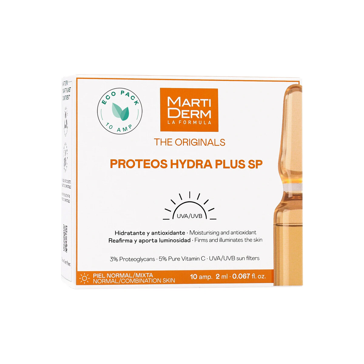 Ампульная сыворотка для лица MartiDerm The Originals Proteos Hydra Plus SP Сыворотка 10*2 мл