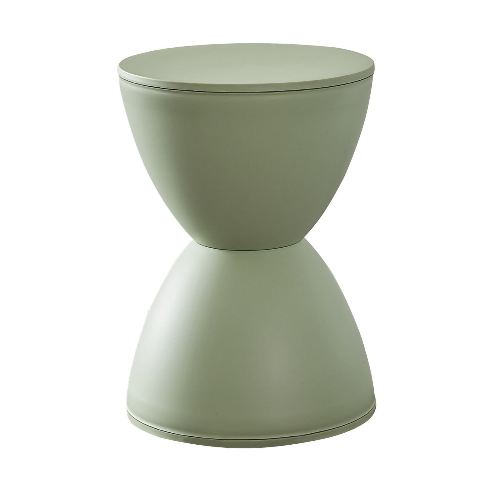 Пластиковый круглый стул сгущается круглый угол, сильный, несущий современный маленький маленький стул для домашнего зеленого