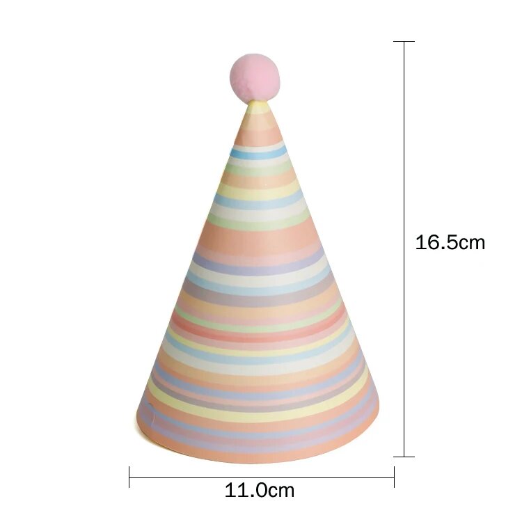 Бумажные шапки-короны для детского праздника Розовый, style 10