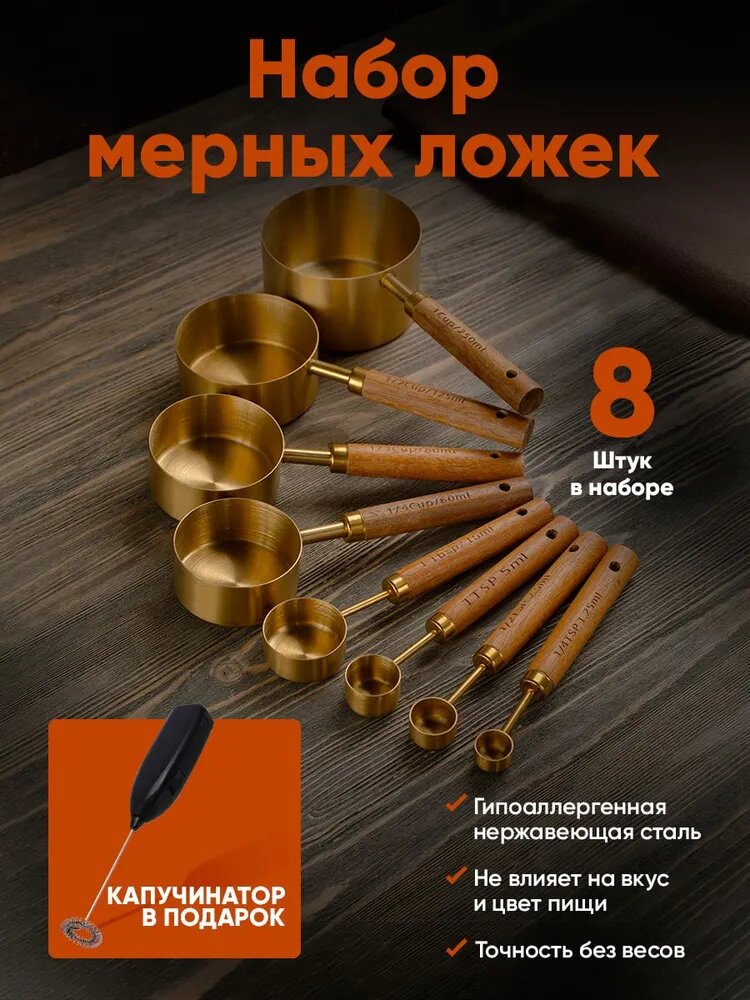 Емкость мерная, 125 мл, 15 мл, 2,5 мл, 250 мл, 5 мл, 60 мл, 80 мл, 1,25 мл, 8 шт