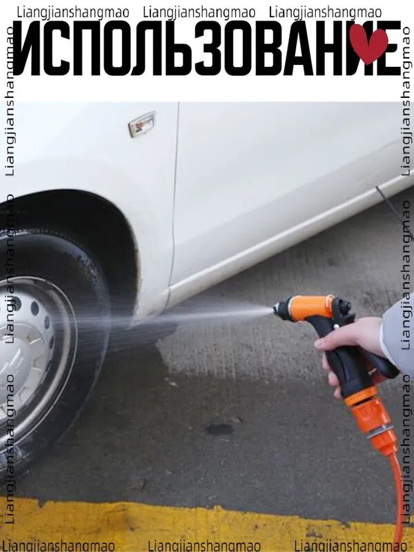 Портативная минимойка 100 Вт 12 В, мойка высокого давления 11 бар для авто, компактный набор — фото 1
