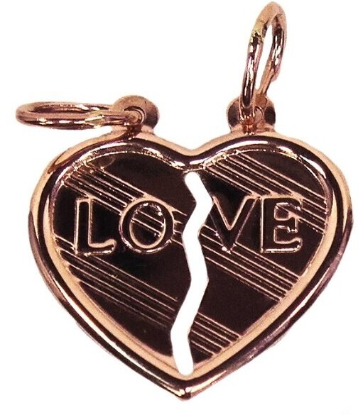 Подвеска, красное золото, 585 проба